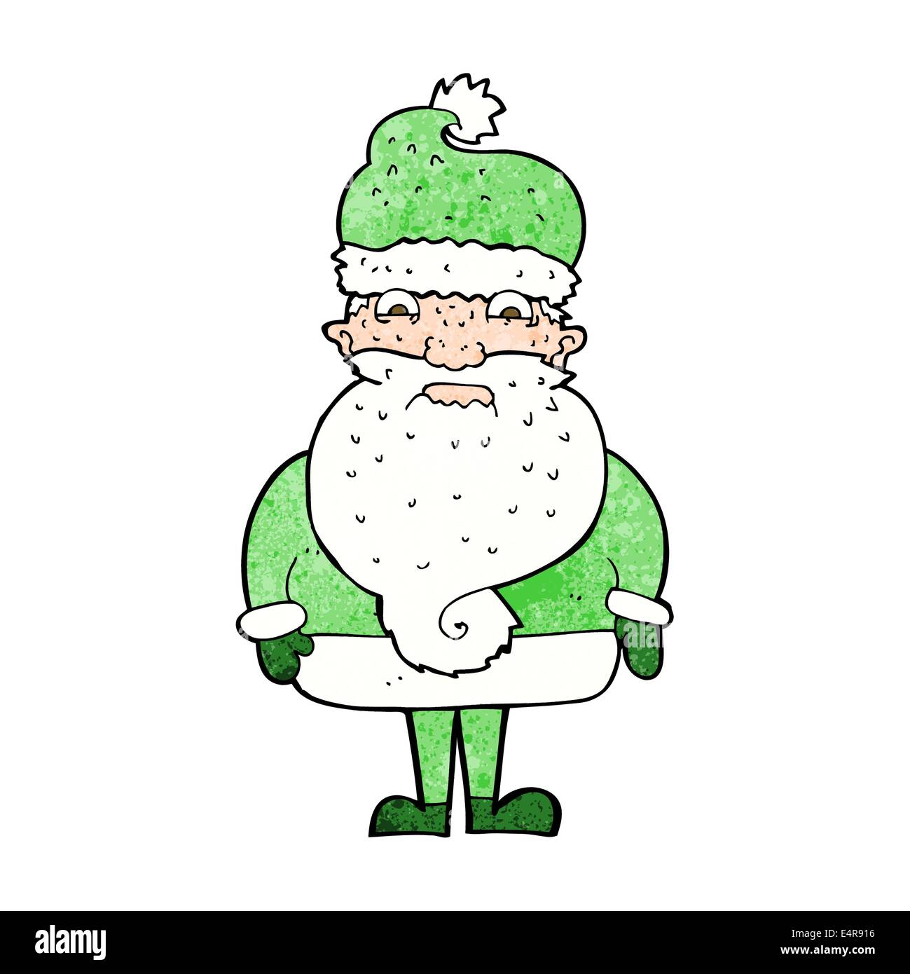 cartoon grumpy santa claus Stock Vector Image & Art - Alamy