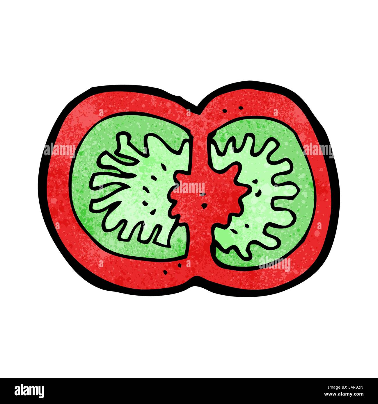 cartoon sliced tomato Stock Vector Image & Art - Alamy