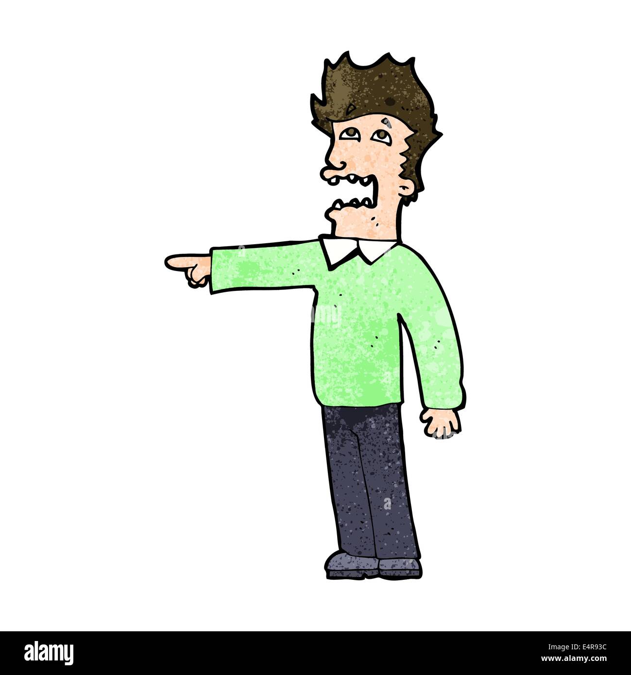 cartoon man accusing Stock Vector Image & Art - Alamy