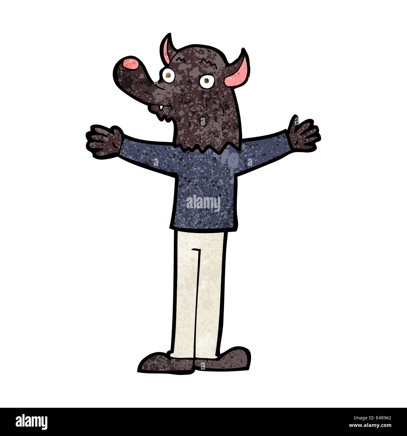 Cartoon friendly werewolf hi-res stock photography and images - Alamy