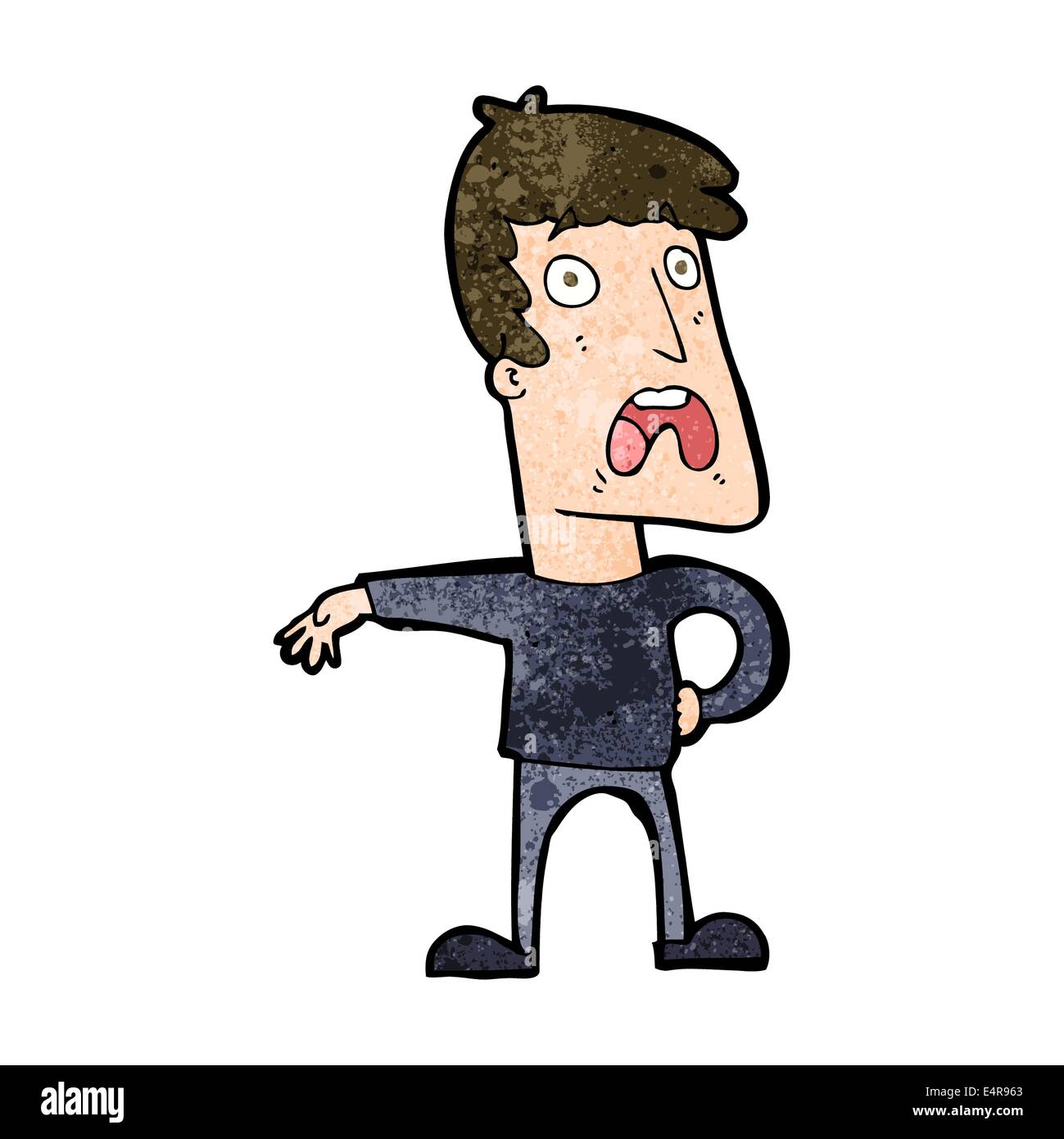 cartoon complaining man Stock Vector Image & Art - Alamy