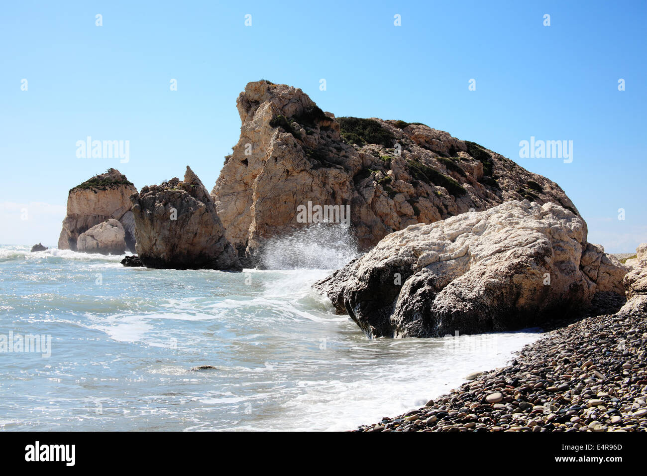 Rock of Aphrodite (Petra Tou Romiou) the birthplace of Aphrodite the ...