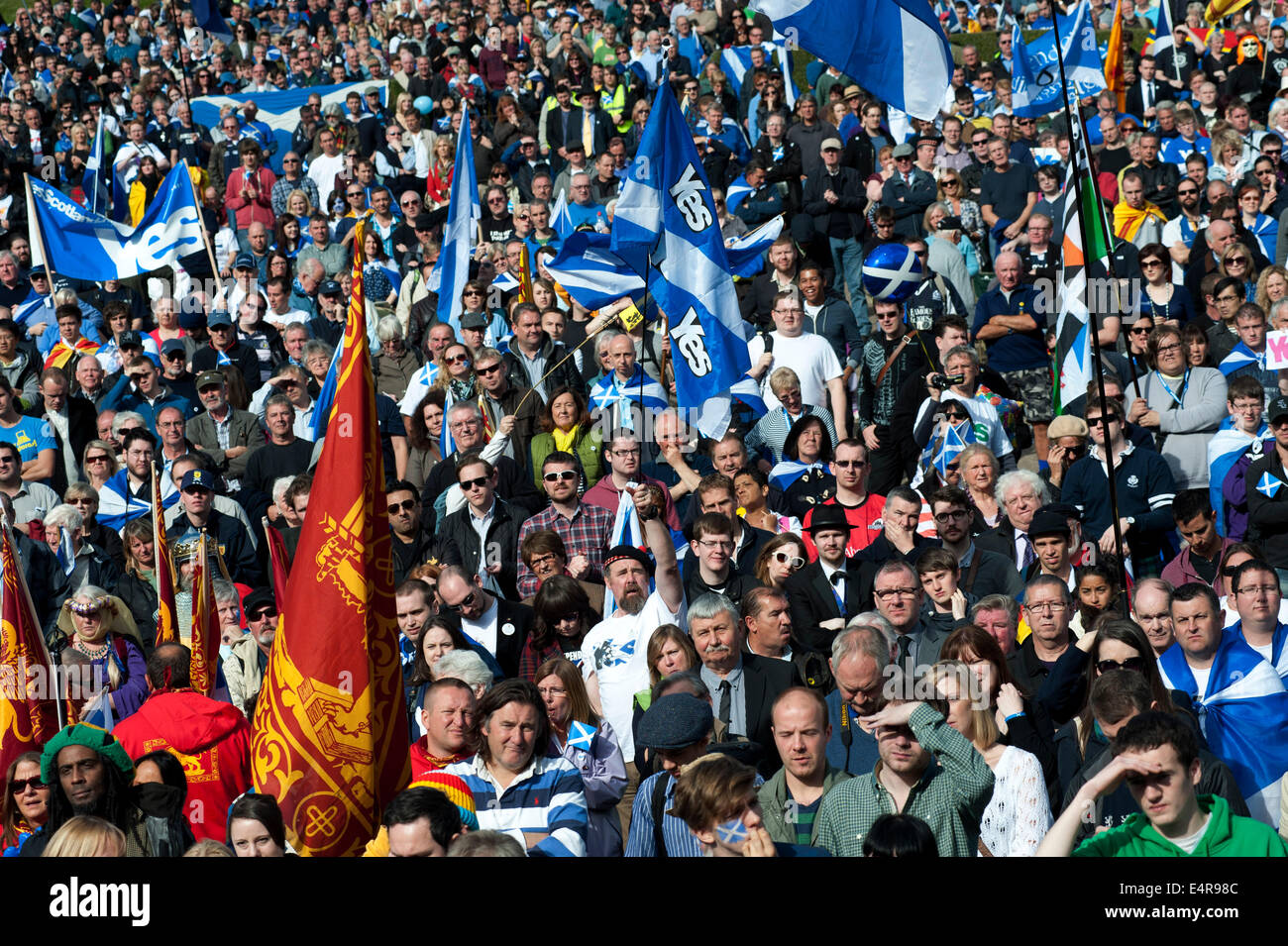 Rally for Independence in Edinburgh, Scotland Stock Photo - Alamy
