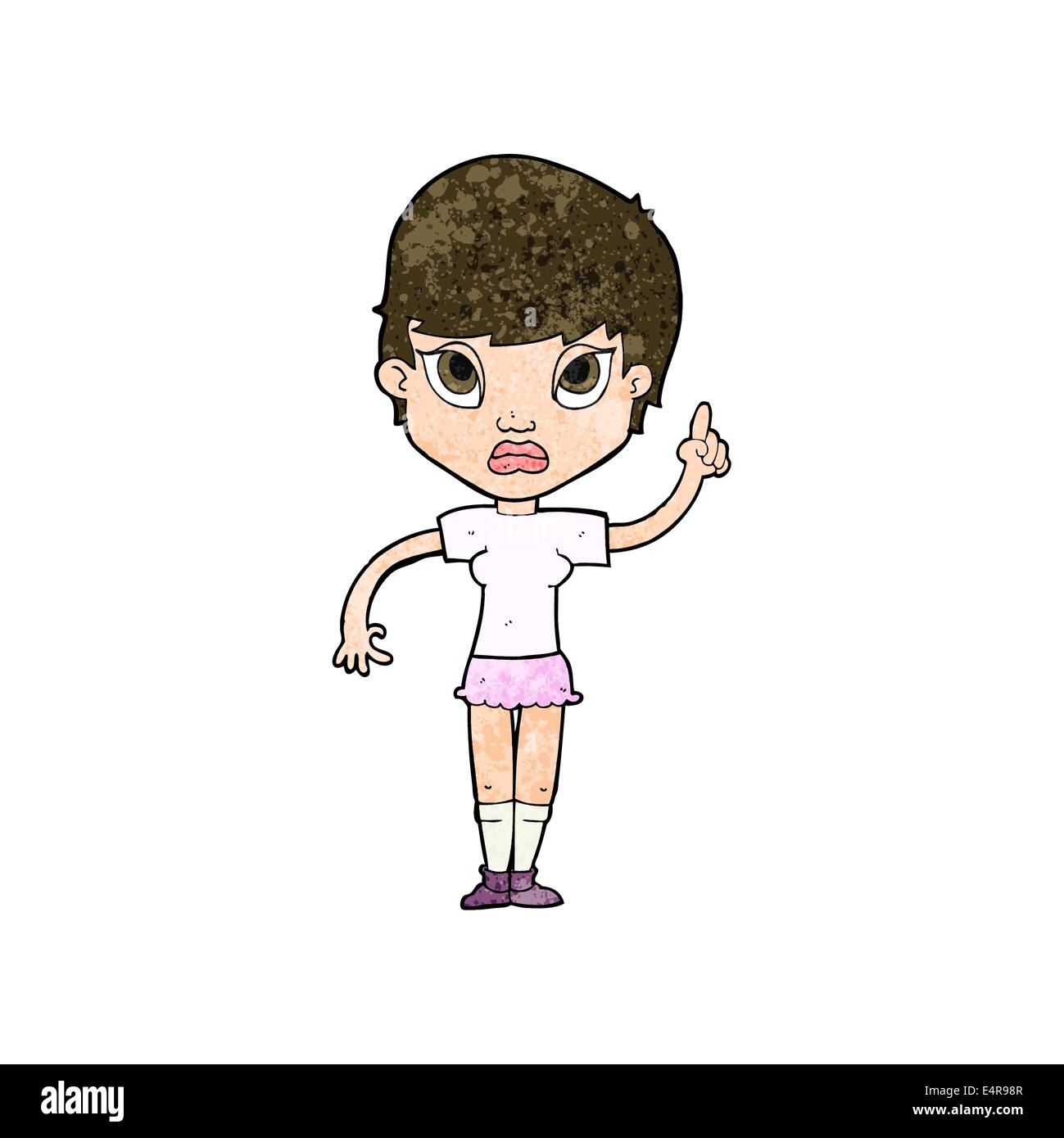 cartoon girl with idea Stock Vector Image & Art - Alamy