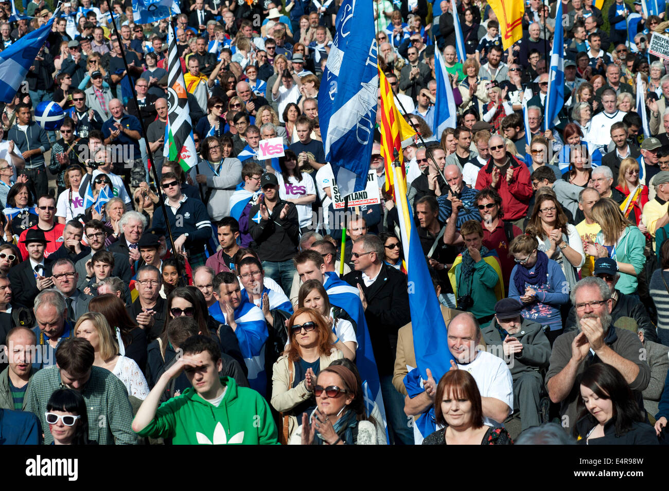 Rally for Independence in Edinburgh, Scotland Stock Photo - Alamy