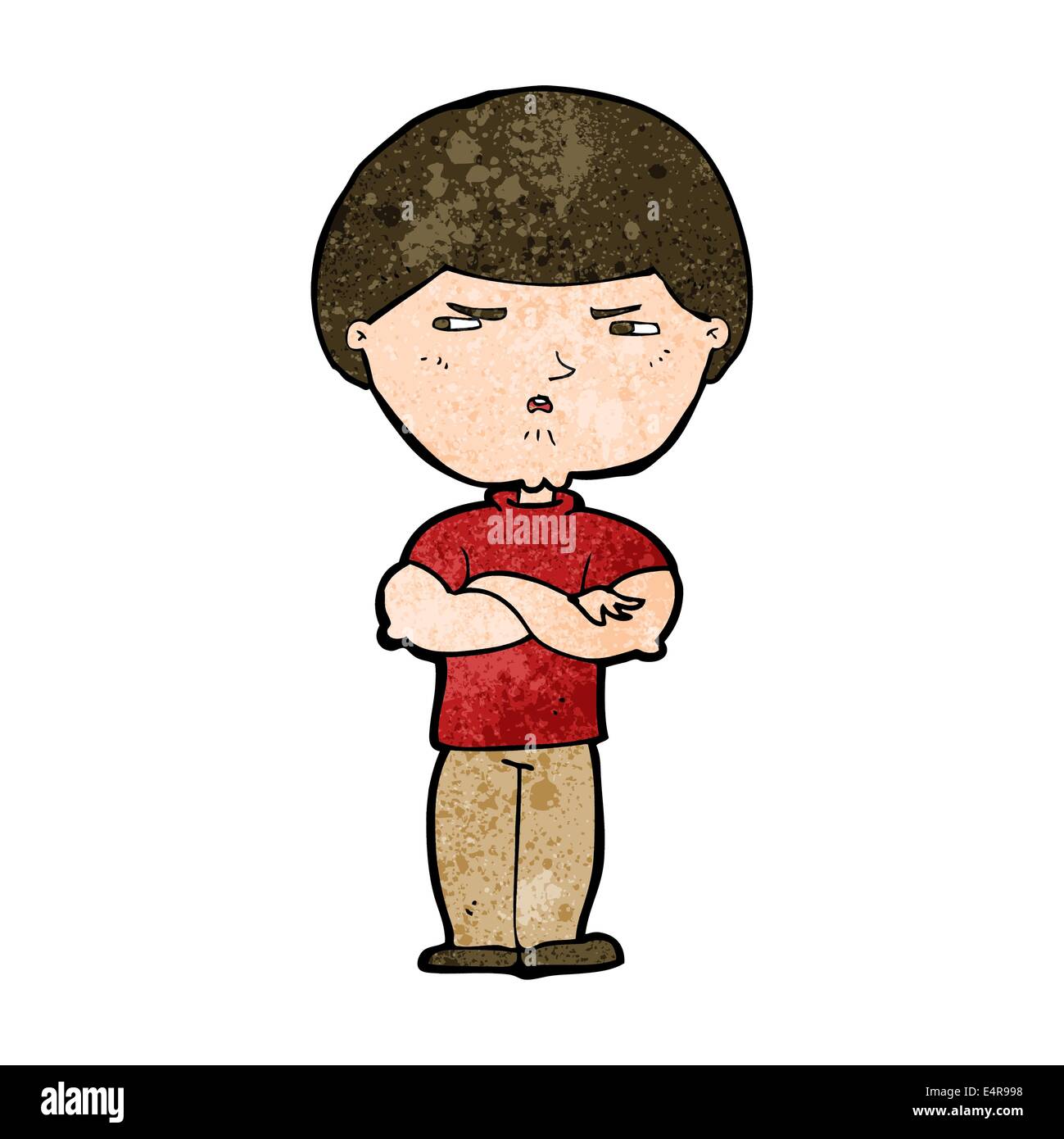 cartoon grumpy man Stock Vector Image & Art - Alamy