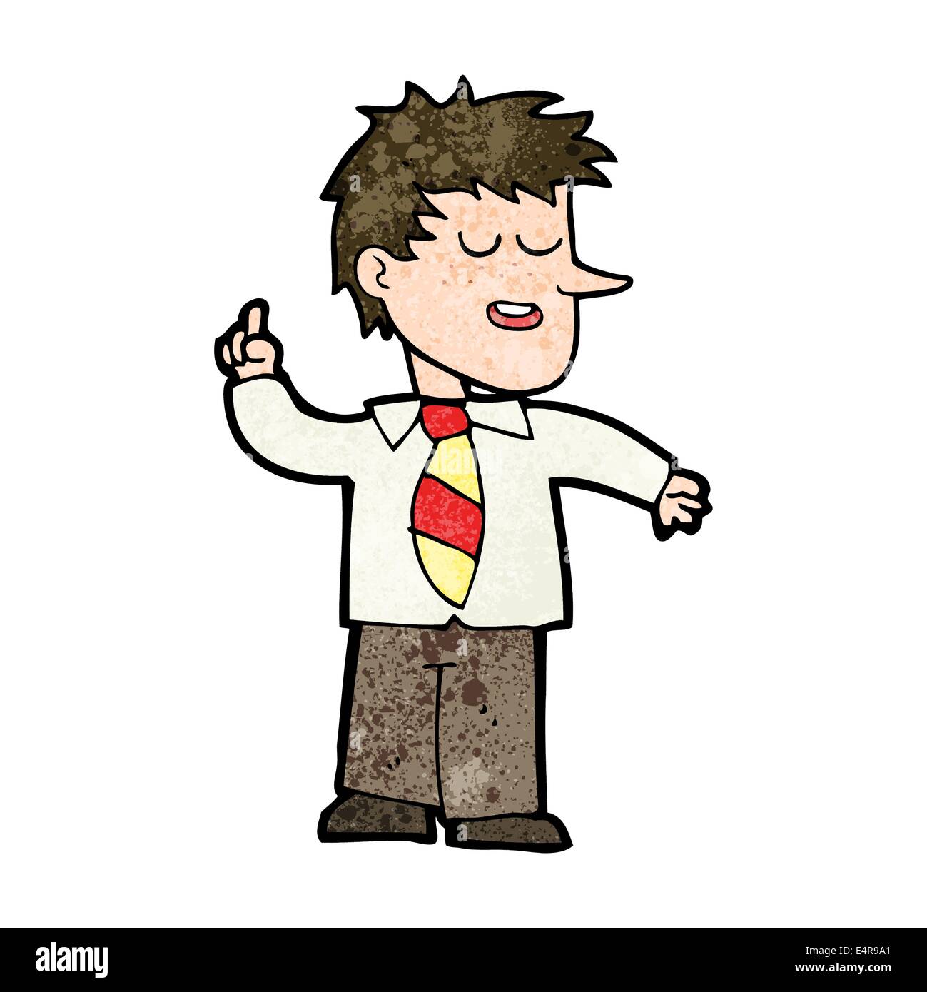 cartoon man with good idea Stock Vector Image & Art - Alamy