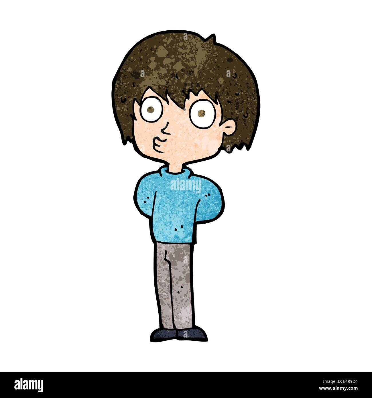 cartoon impressed boy Stock Vector Image & Art - Alamy