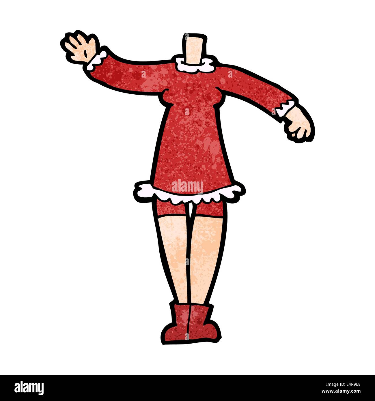 cartoon female body (add photos or mix and match cartoons Stock Vector ...