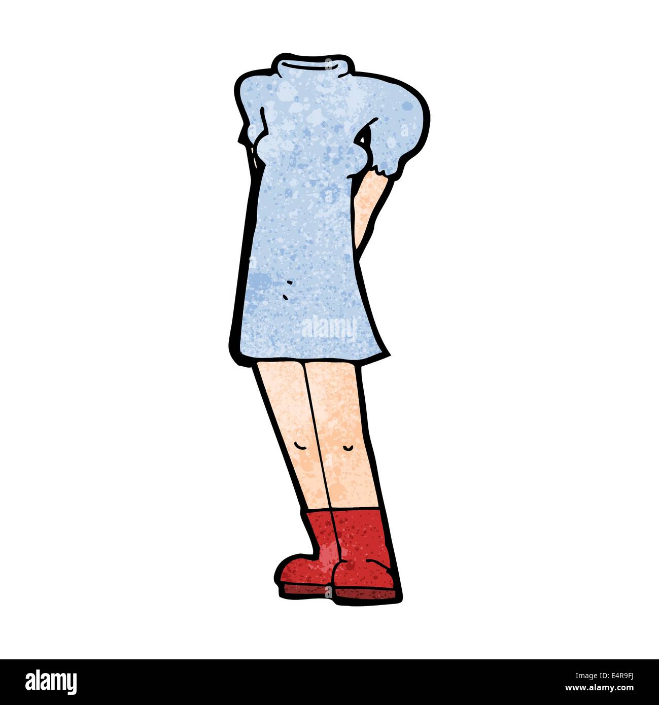 cartoon female body (add photos or mix and match cartoons Stock Vector ...