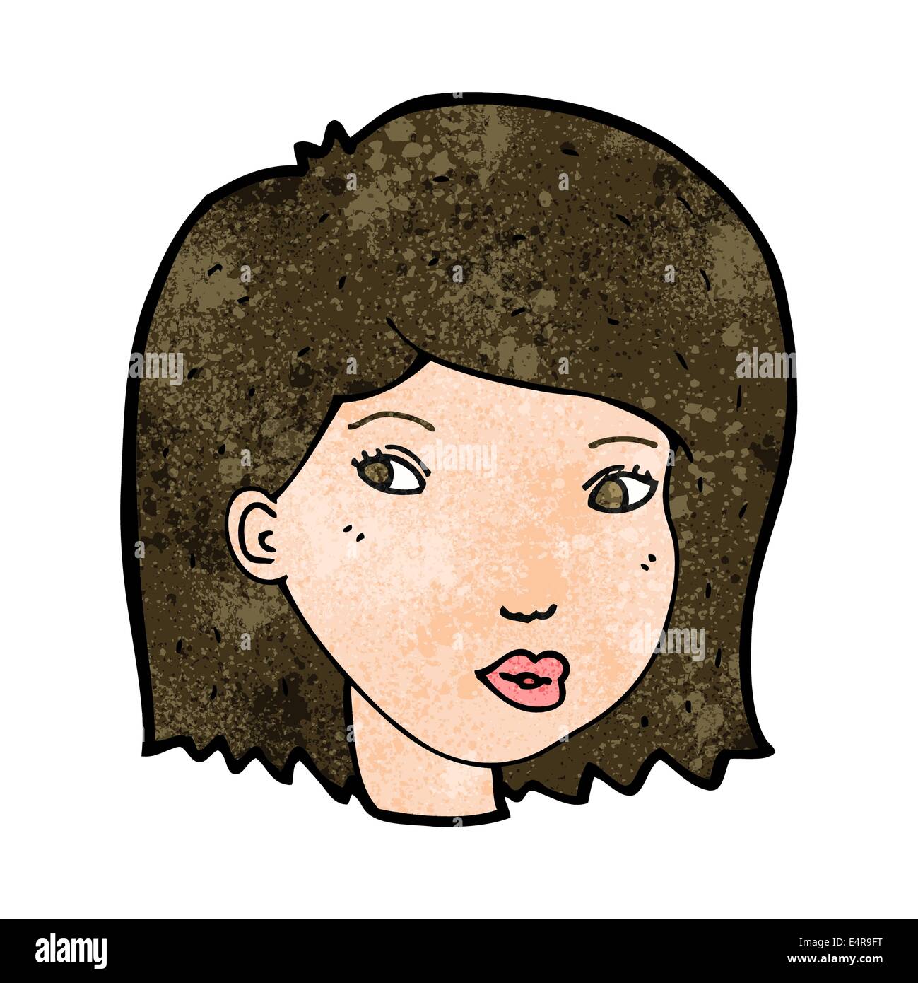 cartoon female face Stock Vector Image & Art - Alamy