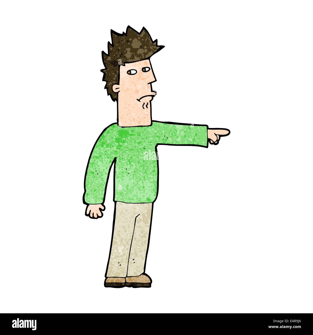 cartoon man pointing Stock Vector Image & Art - Alamy