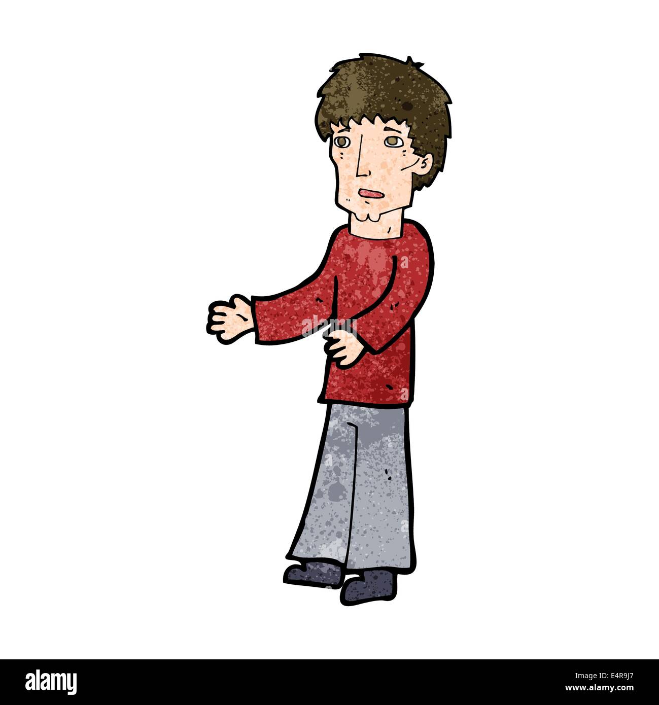 cartoon man explaining Stock Vector Image & Art - Alamy