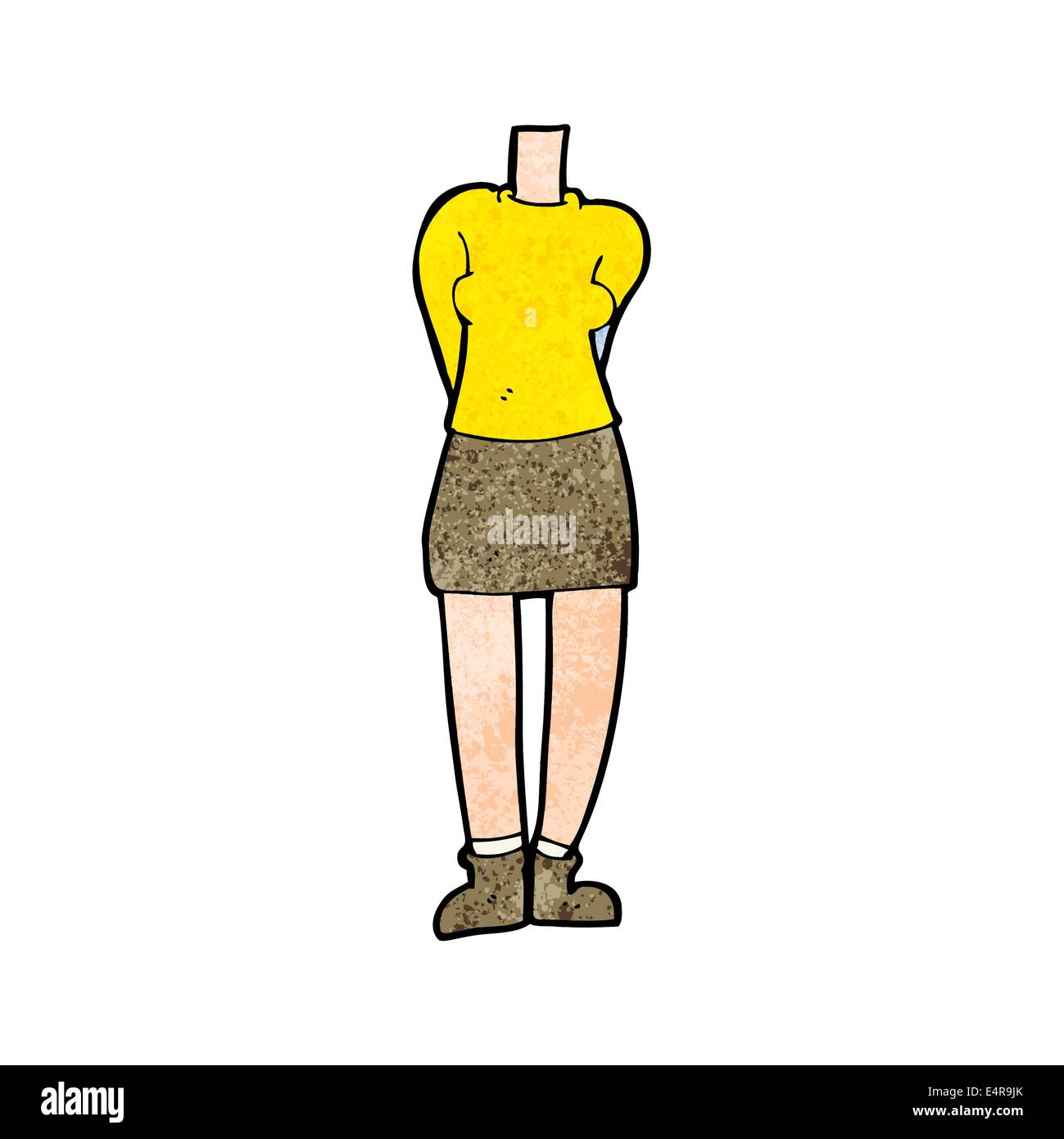cartoon female body (mix and match cartoons or add own photos Stock ...