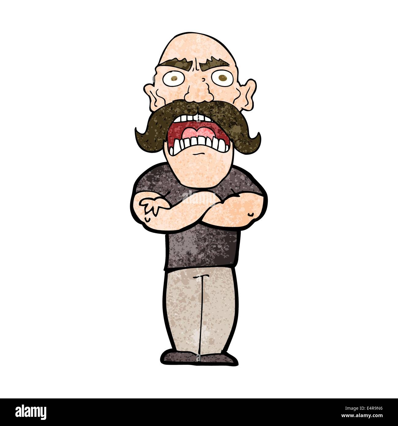 cartoon angry man Stock Vector Image & Art - Alamy