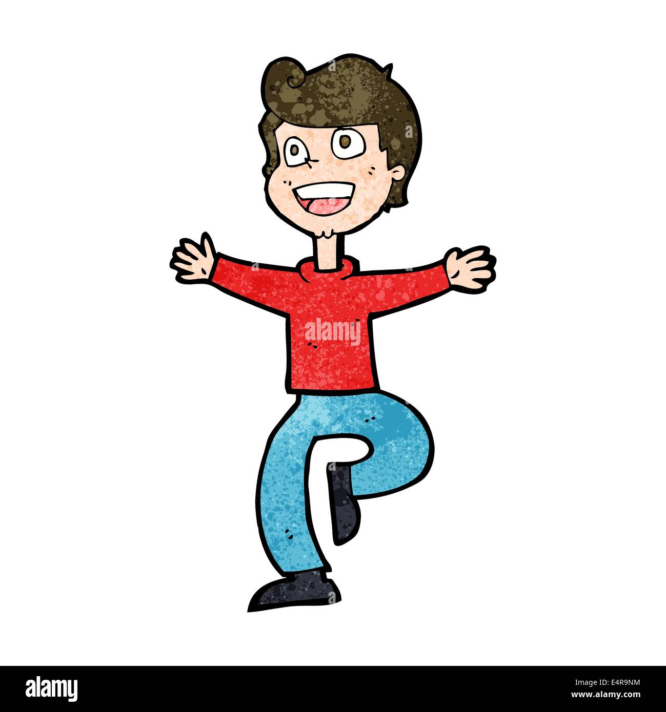 cartoon excited boy Stock Vector Image & Art - Alamy