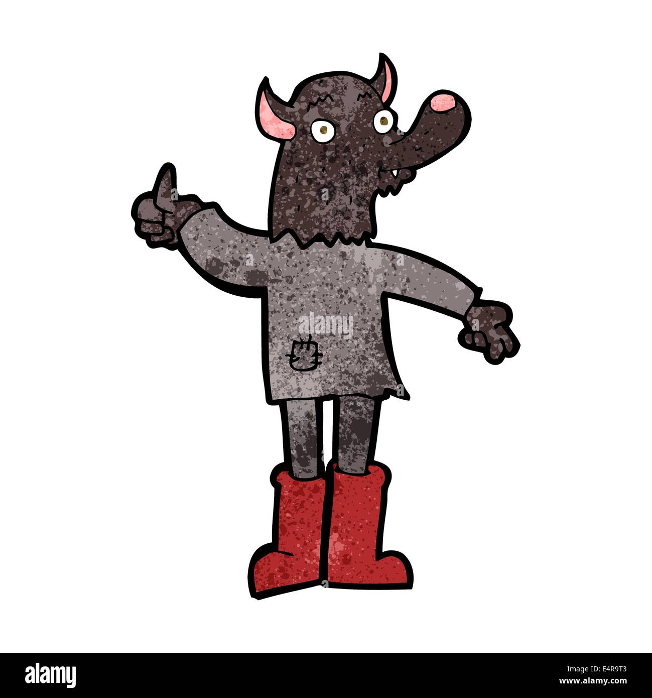 cartoon funny werewolf Stock Vector Image & Art - Alamy