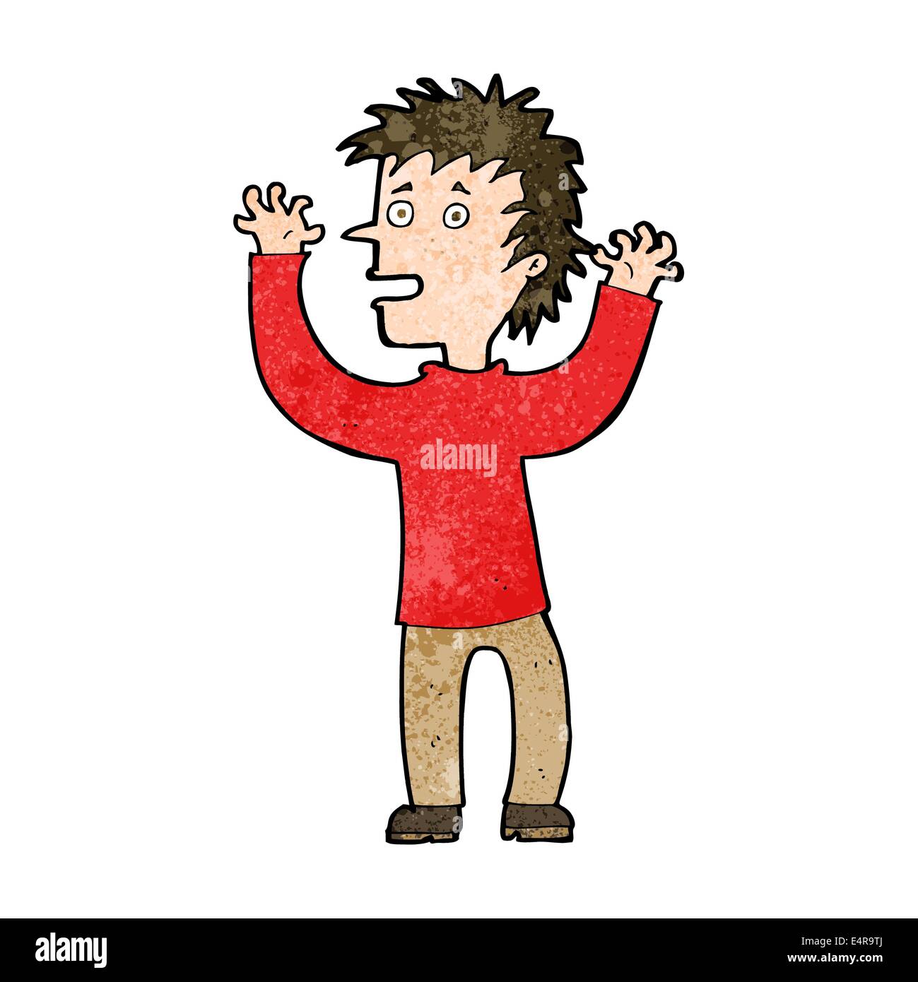 cartoon excited boy Stock Vector Image & Art - Alamy