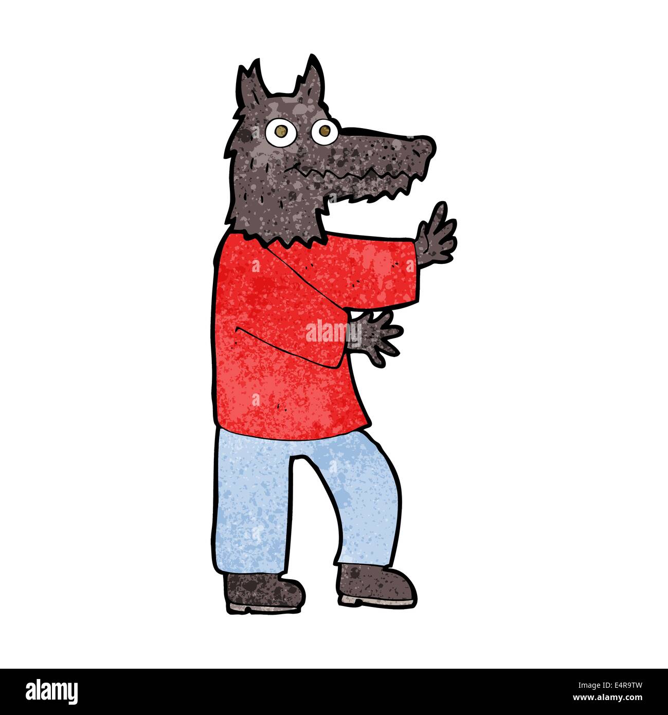 cartoon funny werewolf Stock Vector Image & Art - Alamy