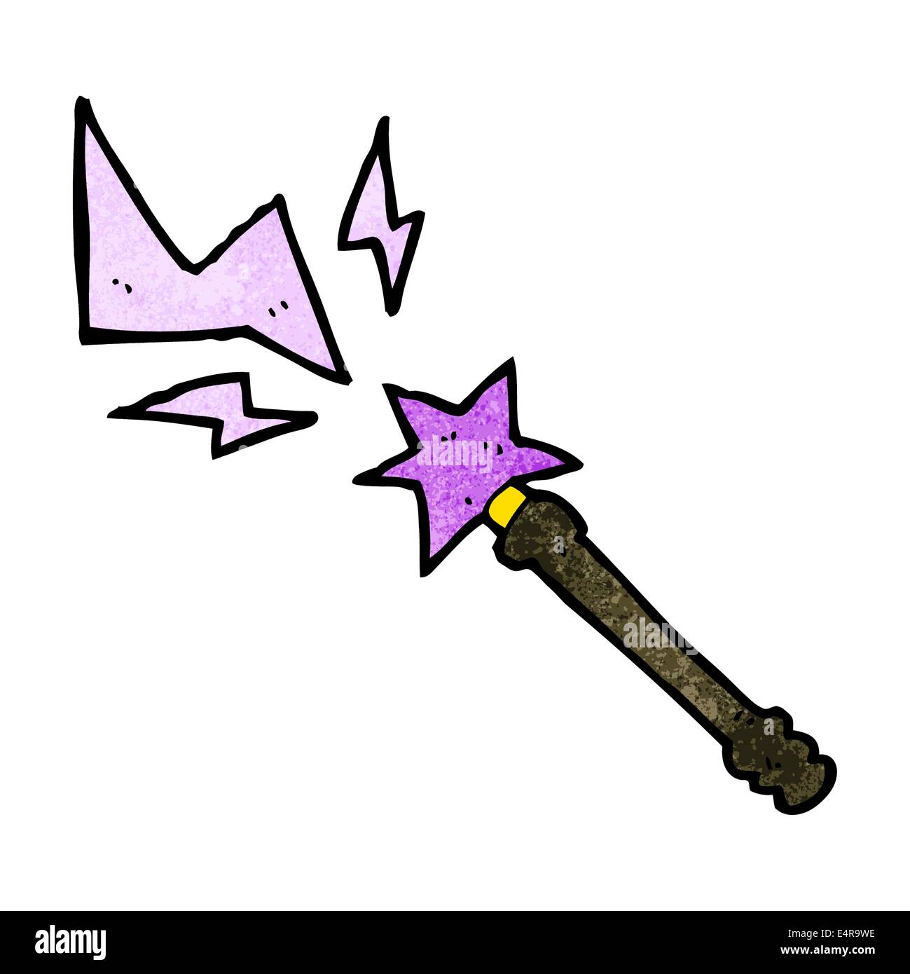 Cartoon magic wand casting spell Cut Out Stock Images & Pictures - Alamy