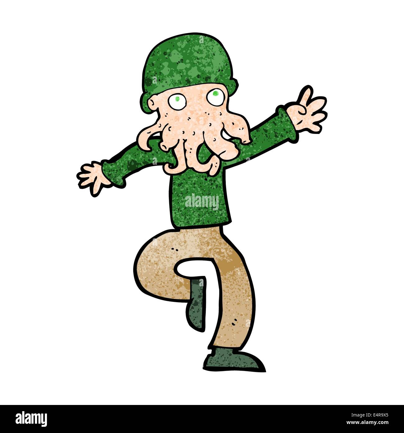 cartoon alien monster man Stock Vector Image & Art - Alamy