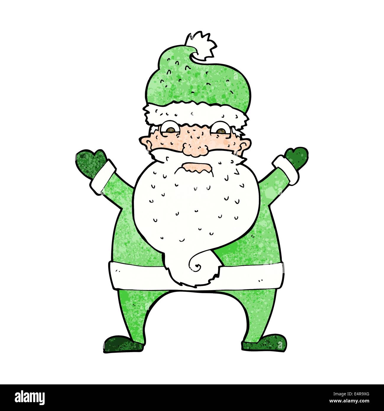 cartoon stressed out santa Stock Vector Image & Art - Alamy