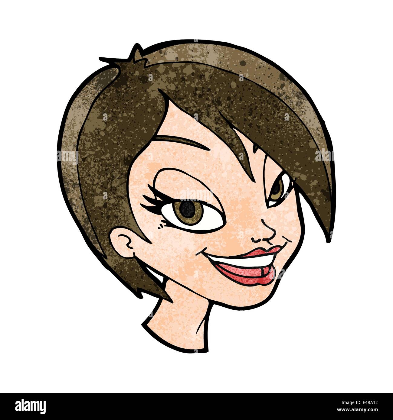 cartoon pretty female face Stock Vector Image & Art - Alamy