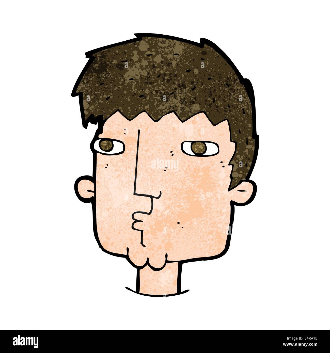cartoon curious man Stock Vector Image & Art - Alamy