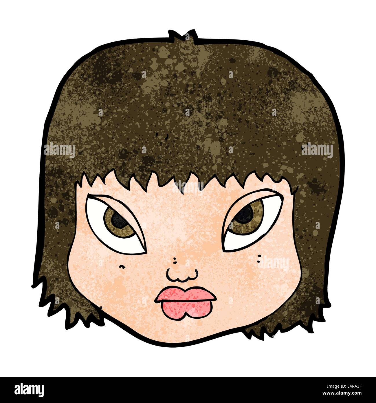 cartoon annoyed face Stock Vector Image & Art - Alamy