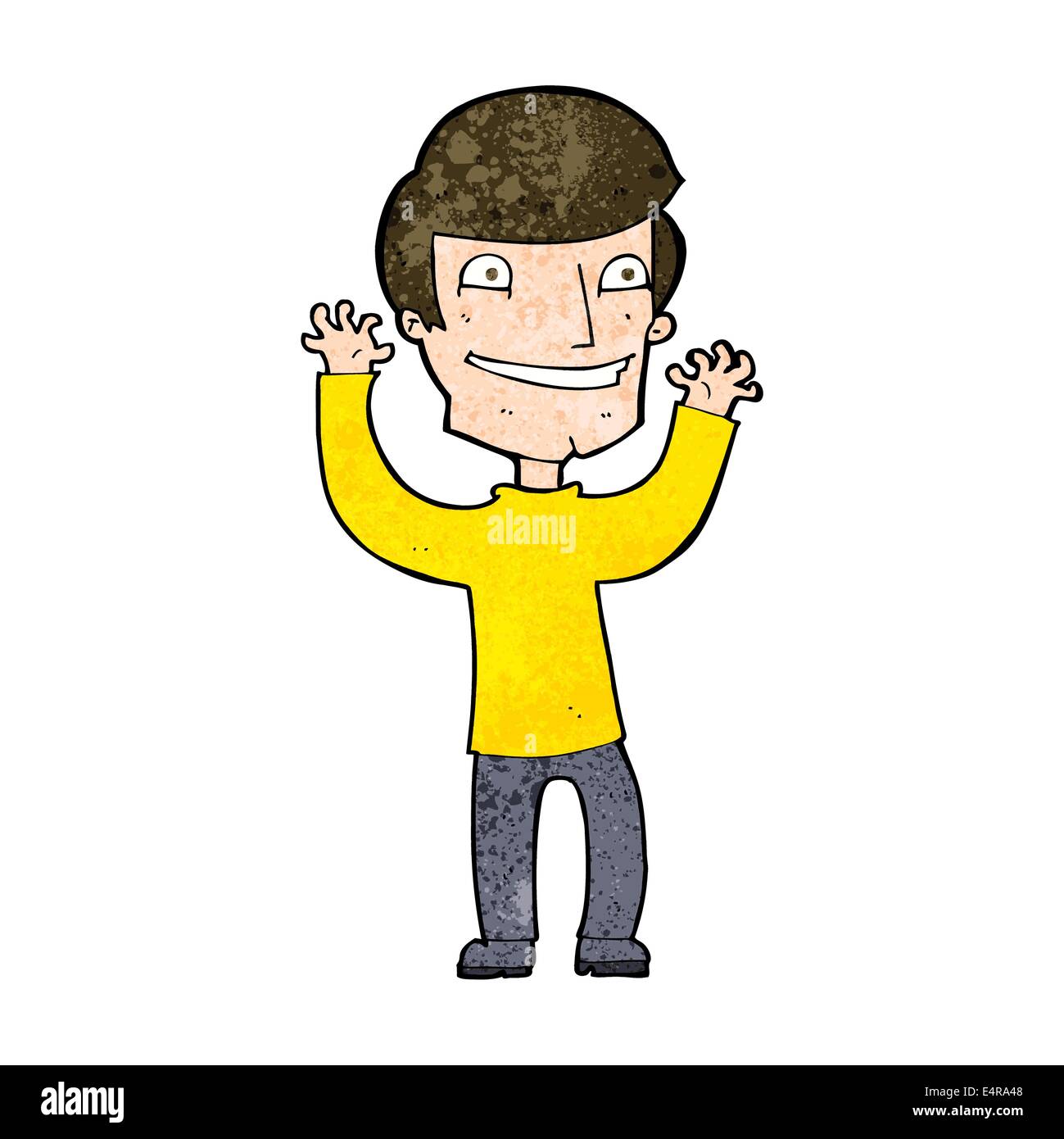 cartoon excited man Stock Vector Image & Art - Alamy
