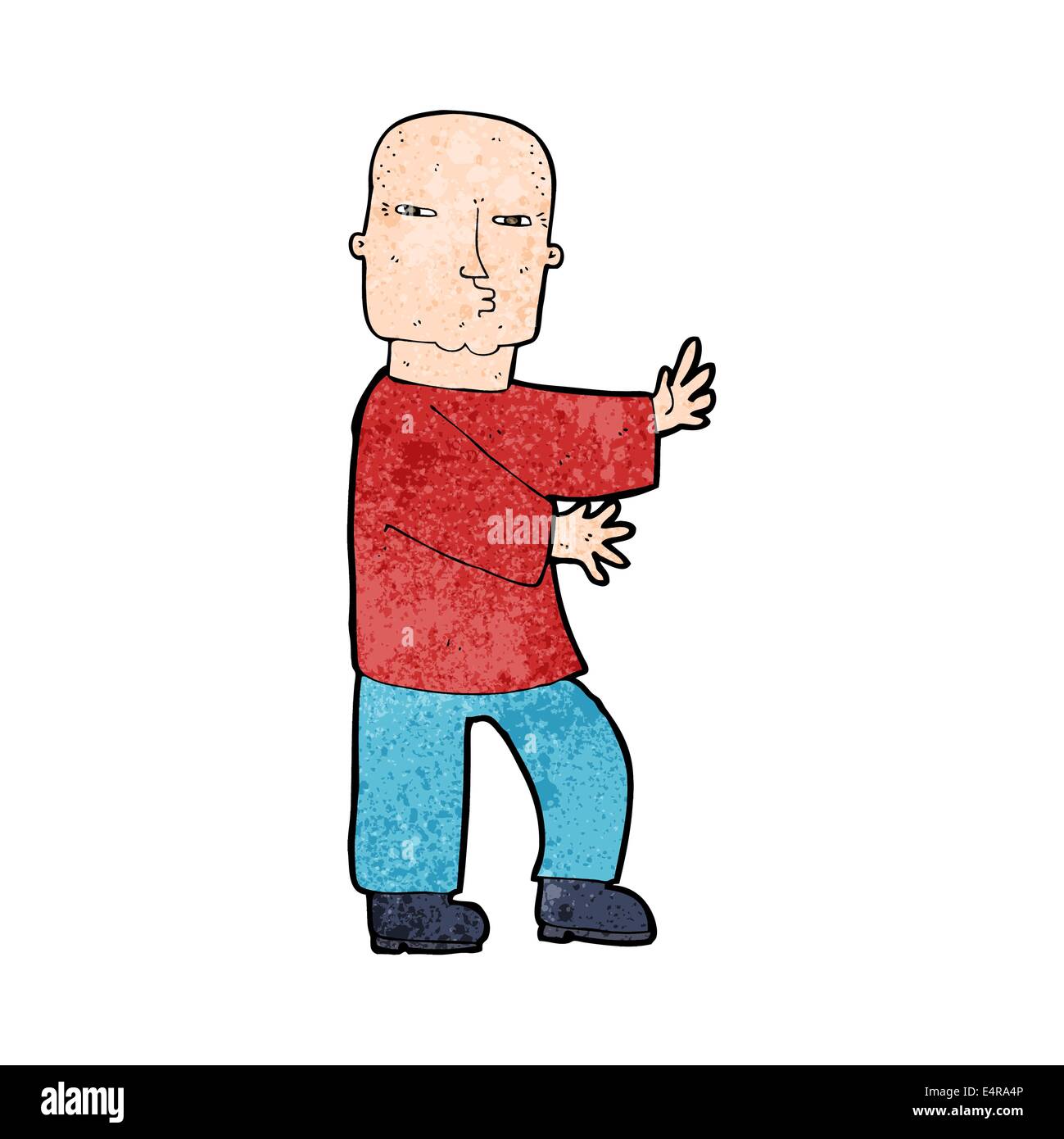 cartoon tough man Stock Vector Image & Art - Alamy