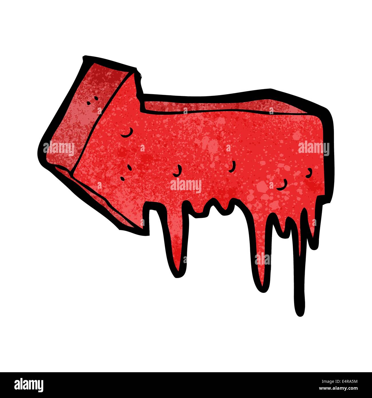 Cartoon bloody pointing arrow hi-res stock photography and images - Alamy