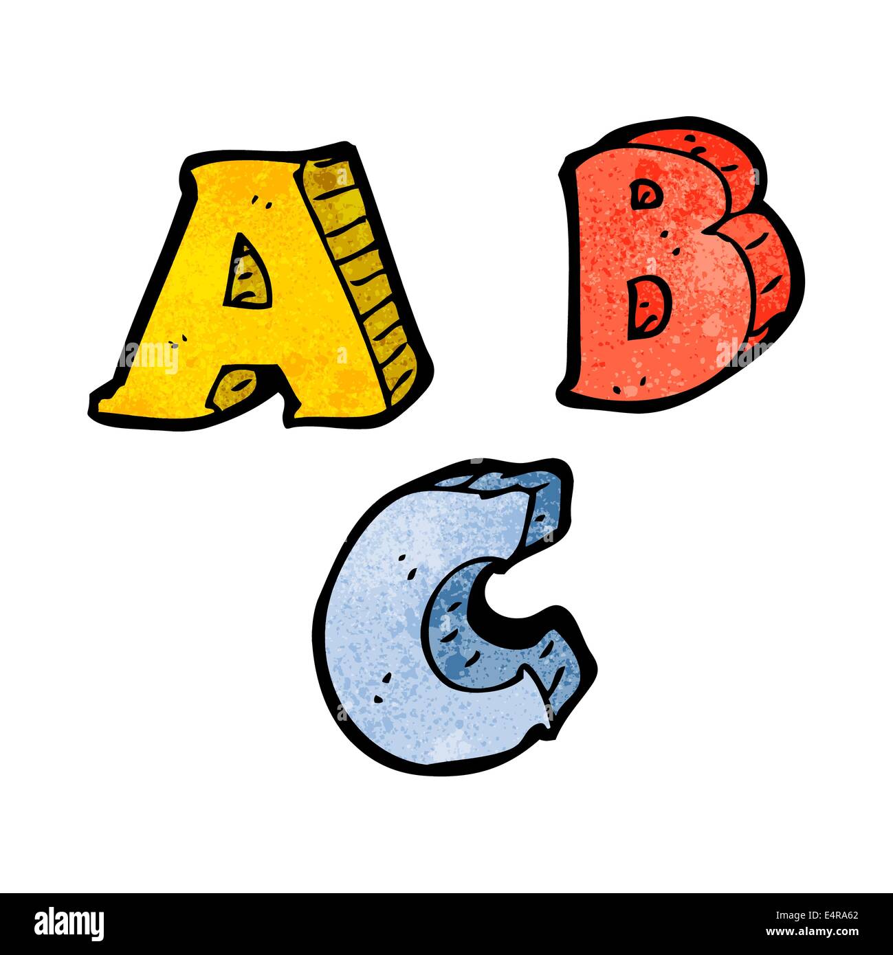 cartoon ABC letters Stock Vector Image & Art - Alamy