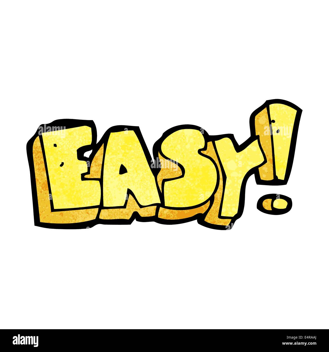 cartoon easy sign Stock Vector Image & Art - Alamy