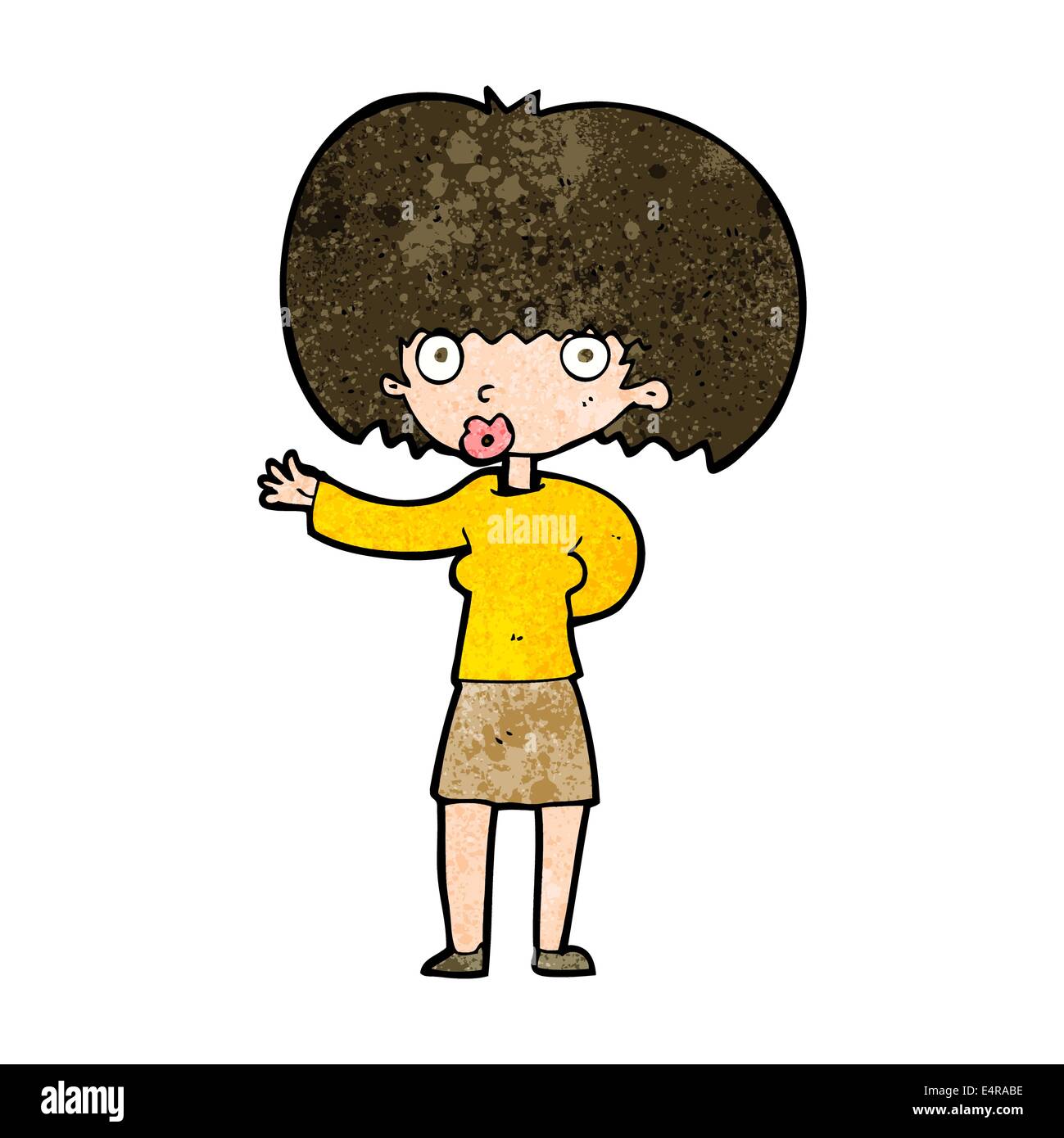 cartoon woman gesturing Stock Vector Image & Art - Alamy