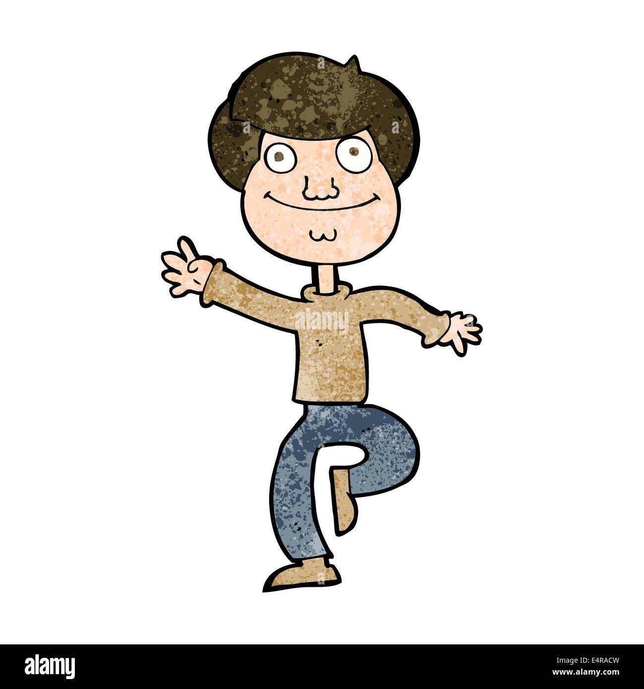cartoon dancing man Stock Vector Image & Art - Alamy