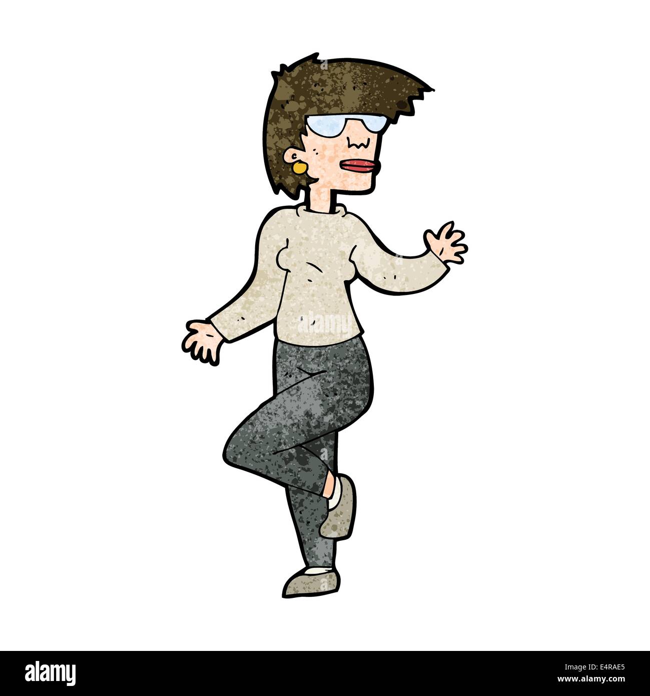 cartoon woman waving Stock Vector Image & Art - Alamy