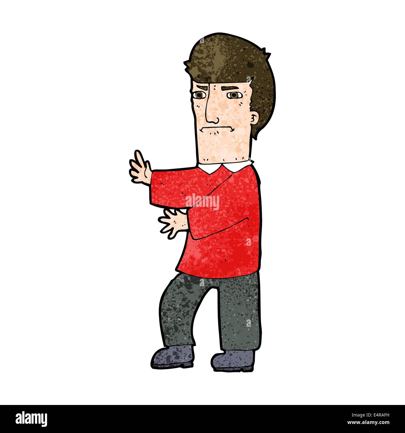 cartoon grumpy man Stock Vector Image & Art - Alamy