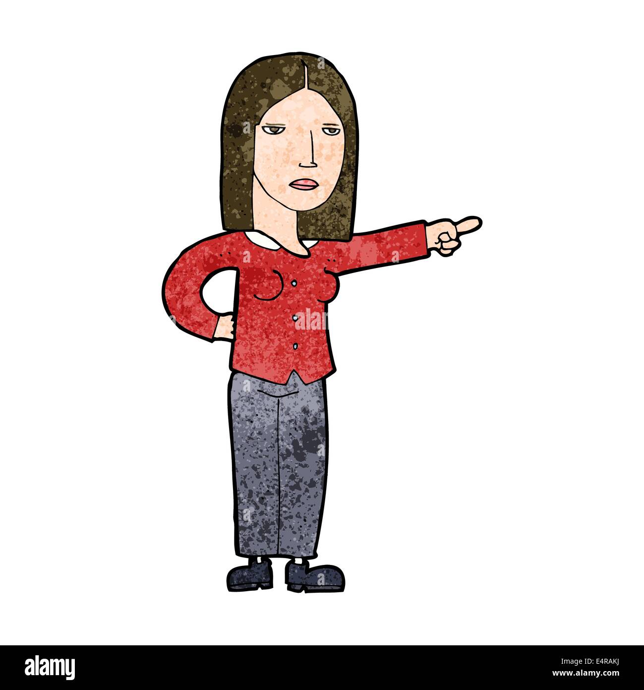cartoon woman pointing Stock Vector Image & Art - Alamy