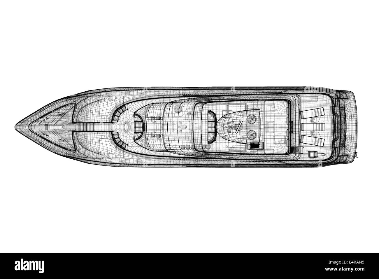 Yacht 3d model Cut Out Stock Images & Pictures - Alamy