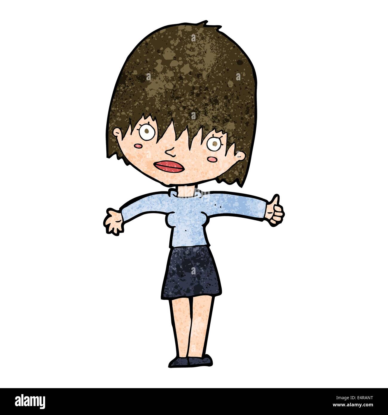 cartoon curious woman Stock Vector Image & Art - Alamy