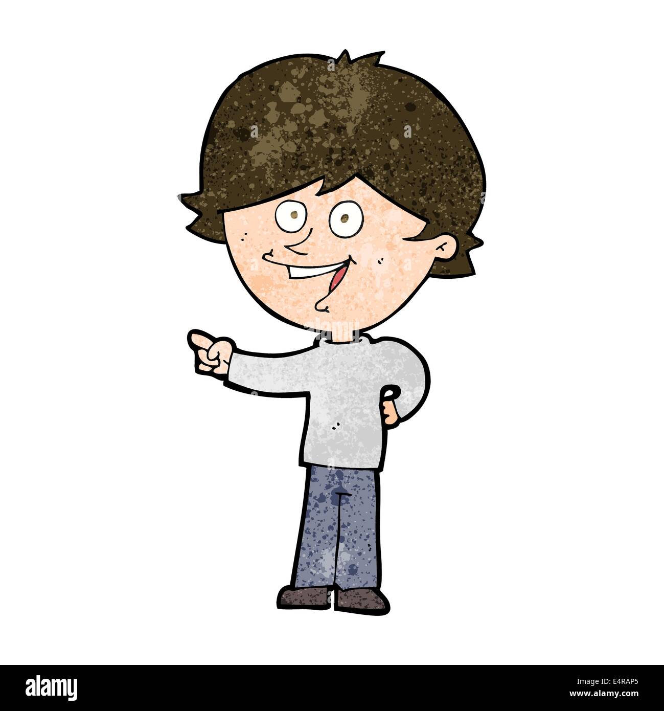 cartoon boy laughing and pointing Stock Vector Image & Art - Alamy