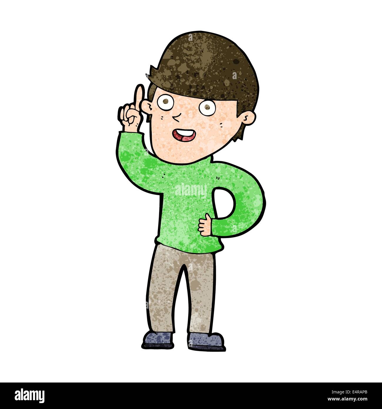 cartoon boy with idea Stock Vector Image & Art - Alamy
