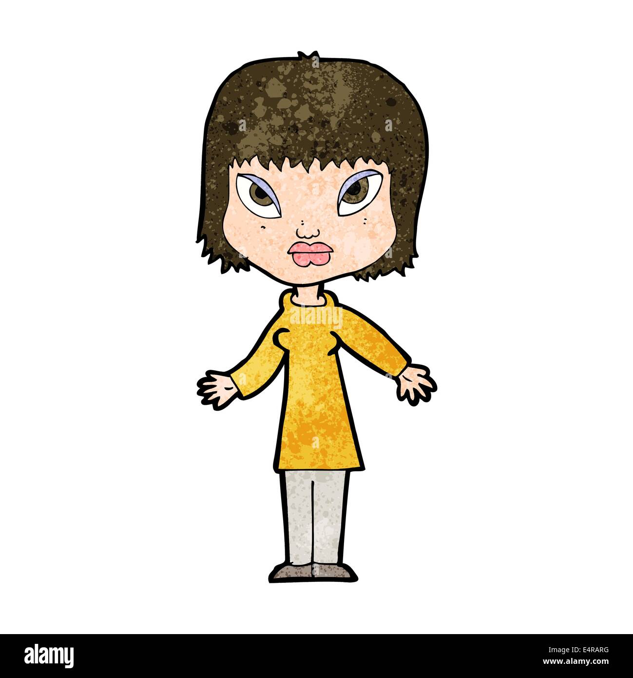 cartoon woman with open arms Stock Vector Image & Art - Alamy
