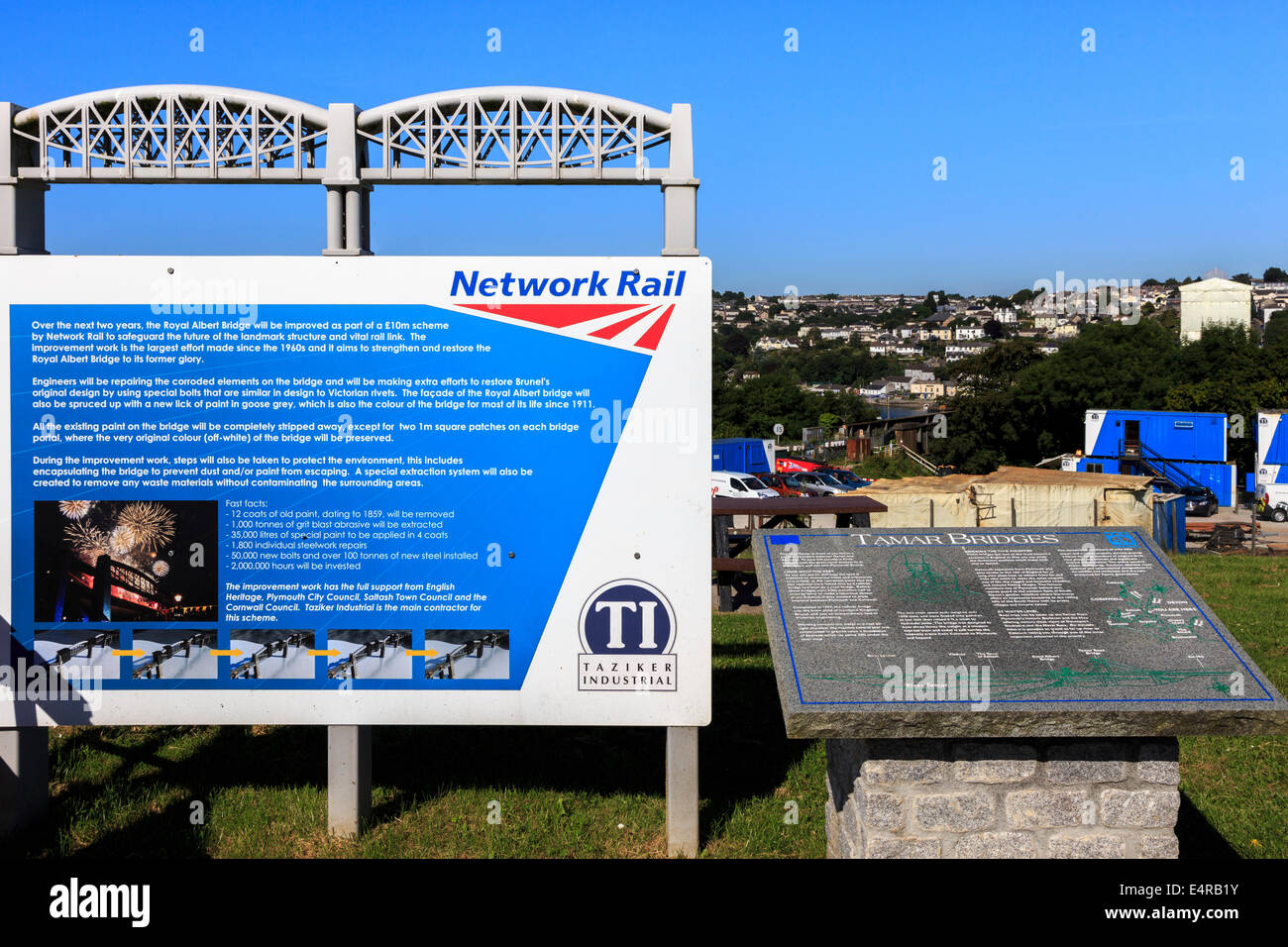 River Tamar Bridges - Royal Albert Rail Bridge and Tamar Road Bridge ...