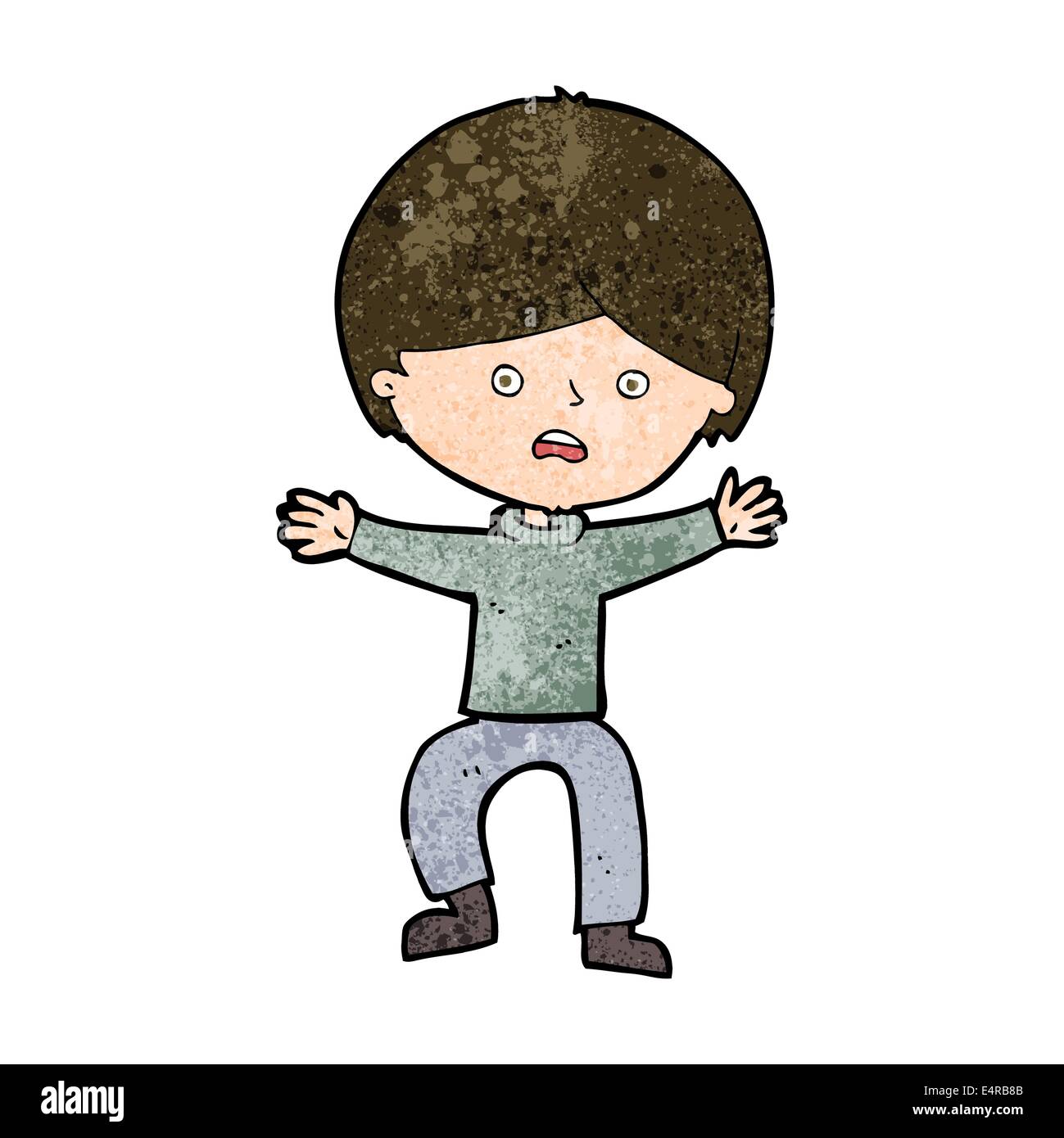 cartoon boy panicking Stock Vector Image & Art - Alamy