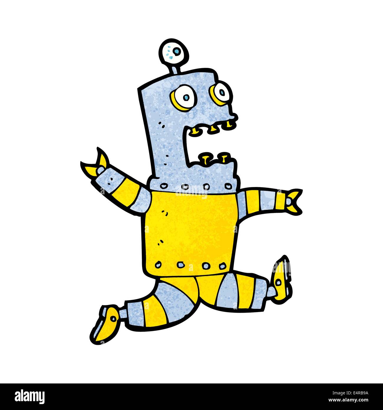 cartoon terrified robot Stock Vector Image & Art - Alamy