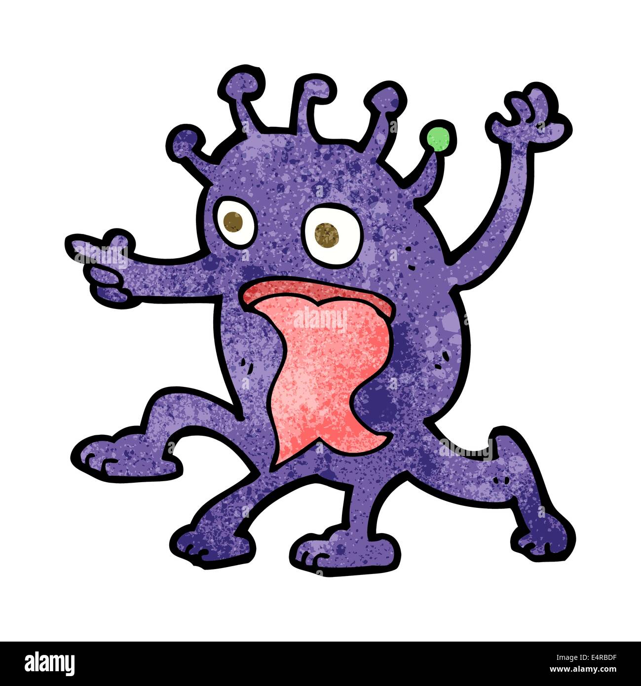cartoon weird little alien Stock Vector Image & Art - Alamy