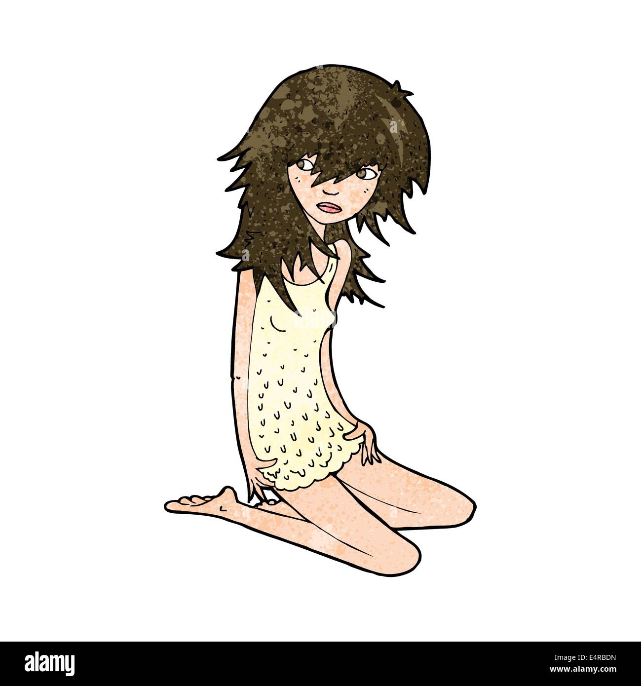 cartoon pretty girl Stock Vector Image & Art - Alamy