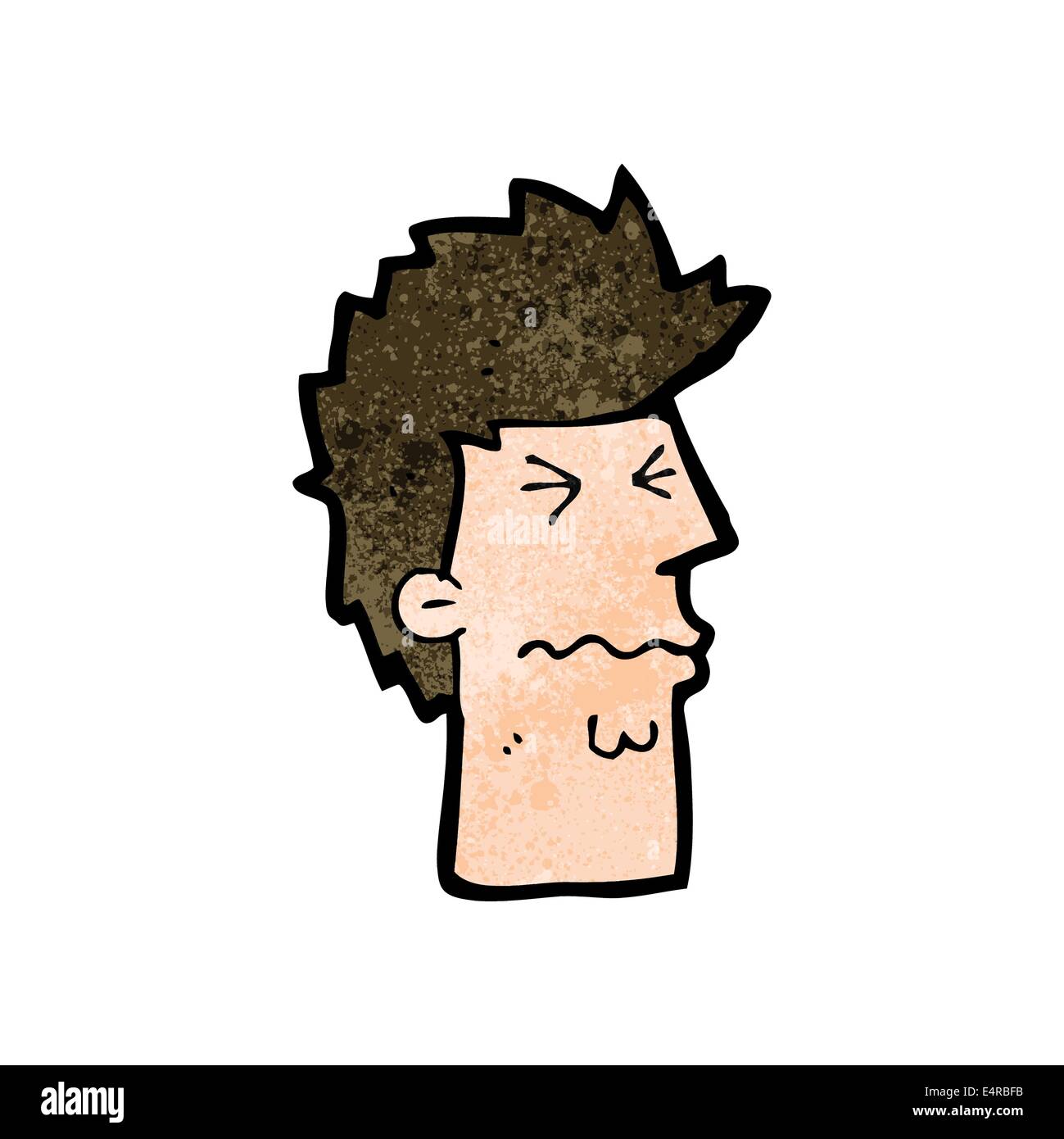 cartoon stressed out face Stock Vector Image & Art - Alamy